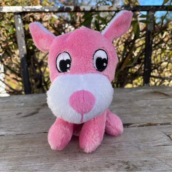Toys | Pink Dog Stuffed Animal Mini Plush | Poshmark
